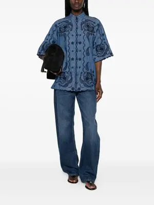 Zimmermann Aster Denim Shirt - Multicolor