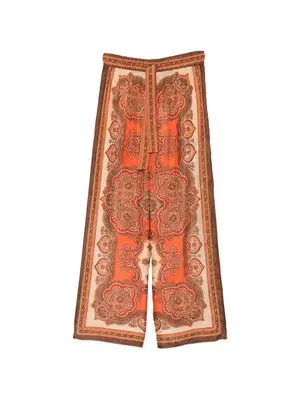 Zimmermann Mahon Printed Silk Trousers - Multicolor