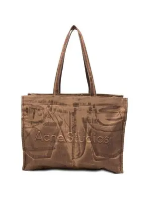 Acne Studios Denim-print Effect Bag - Multicolor