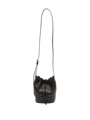 Drawstring Leather Bucket Bags