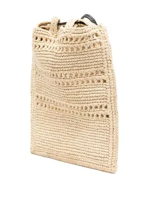 Loewe Rafia Drawstring Pocket Mini Bag - Multicolor