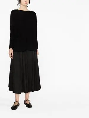 DANIELA GREGIS Cotton Boat-neck Sweater - Multicolor