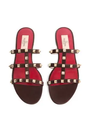 Valentino Garavani Rockstud Leather Sandals - Multicolor