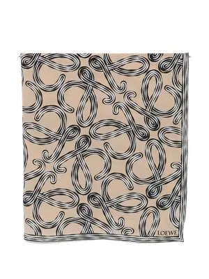 Loewe Printed Silk Scarf - Multicolor