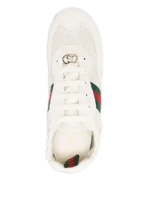 Gucci Striped Lace-up Sneakers - Multicolor