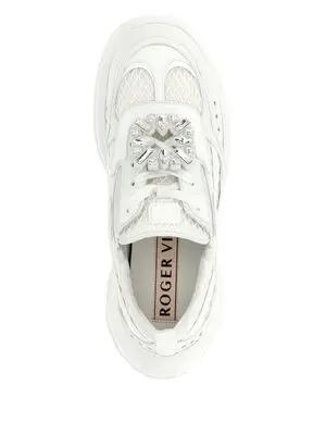 ROGER VIVIER Embellished Mesh Sneakers