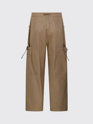 Max Mara Beige Cotton Blend Tailored Trousers
