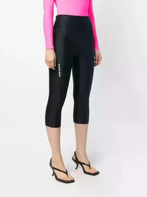 MARINE SERRE Regenerated Active Cropped Leggings