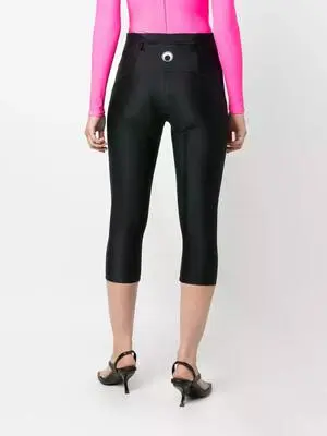 MARINE SERRE Regenerated Active Cropped Leggings