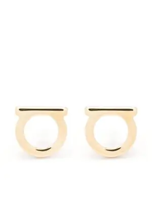 FERRAGAMO Gancini Stud Earrings - Silver