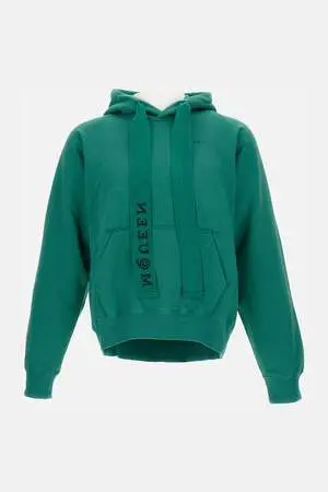 Alexander McQueen Cotton Hoodie With Drawstring