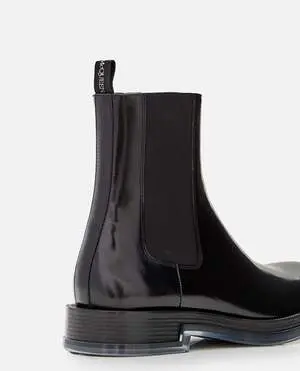 Alexander McQueen Smooth Calf Leather Chelsea Boots