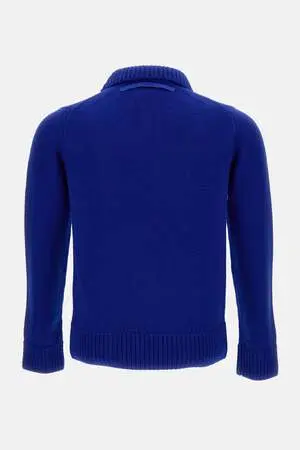 Sacai Wool Pullover With Point Collar