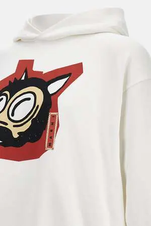 Marni Hooded Sweatshirt With Front Print