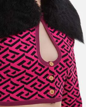 Versace All-over Logo Embroidered Knitted Sweater