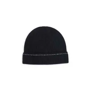 Kiton Rib-knit Beanie - Blue
