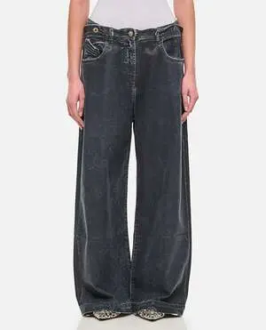 Attico Mat Coated Canvas Long Pant - Multicolor