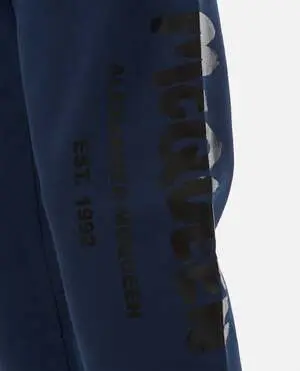Alexander McQueen Cotton 'graffiti' Jogging Pants