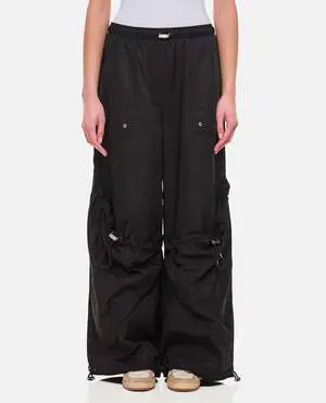 Attico Nylon Wide Leg Trousers
