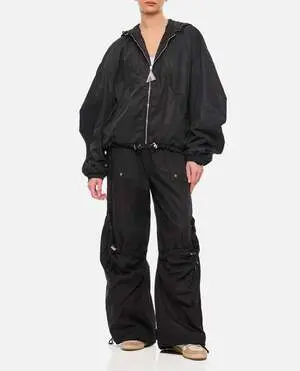 Attico Nylon Wide Leg Trousers