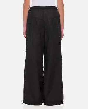 Attico Nylon Wide Leg Trousers