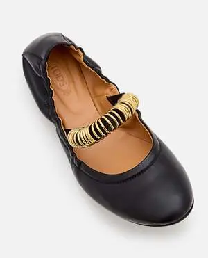 TOD'S Dee Band Ballerinas With Metal Rings - Multicolor
