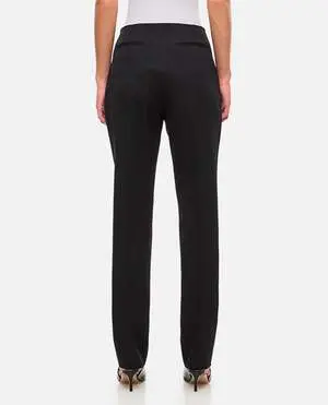 Attico Wool Gabardine Straight Pants