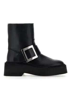 ROGER VIVIER Buckled Platform Boots