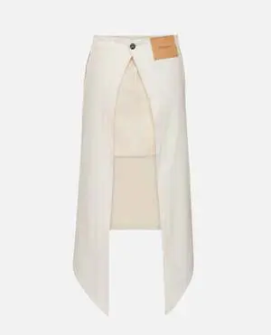 JW Anderson Layered Midi Skirt - Multicolor