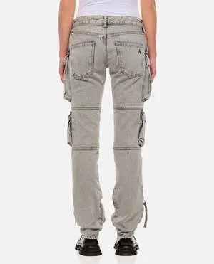 Attico Essie Denim Cargo Pants - Multicolor