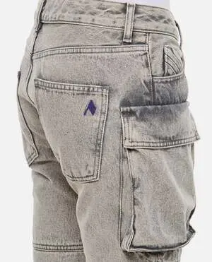 Attico Essie Denim Cargo Pants - Multicolor