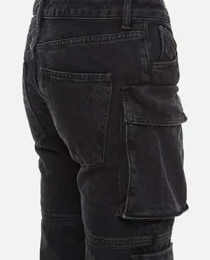 Attico Essie Denim Cargo Pants - Multicolor
