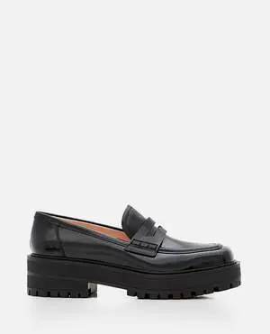 GIANVITO ROSSI Patent Leather Platform Loafers - Multicolor