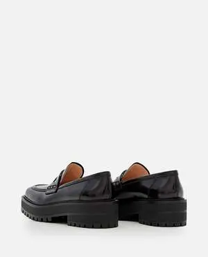 GIANVITO ROSSI Patent Leather Platform Loafers