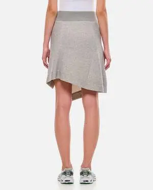 Sacai Asymmetrical Knee-length Sweat Skirt