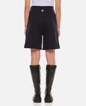 Thom Browne High Waisted Shorts With Logo Detail