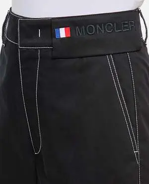 Moncler X Palm Angels Black Straight Fit Trousers