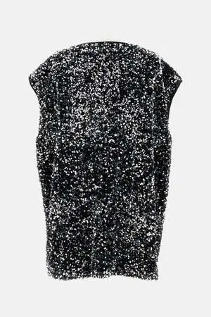 Junya Watanabe Sleeveless Sequin Top - Multicolor