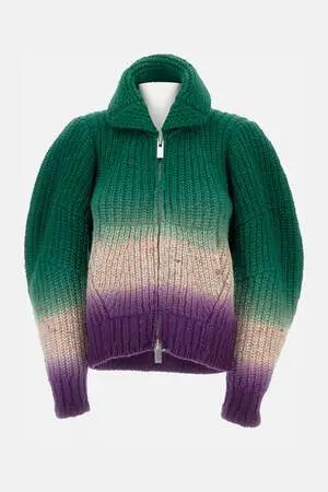 Sacai Tie-dye Wool Knit Blouson