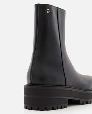 GIANVITO ROSSI Leather Combat Boots