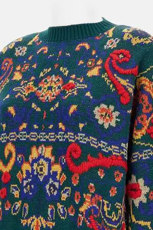 Sacai Jacquard Floral Pullover