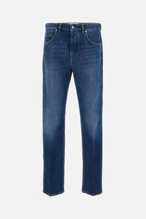 Givenchy Straight Leg Jeans With Embroidered Logo - Multicolor