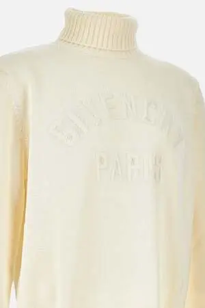 Givenchy High Neck Sweater With Embossed Logo - Multicolor