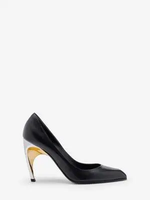 Alexander McQueen Leather Pumps With Metal Heel - Multicolor