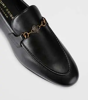 Kurt Geiger Leather Alton Loafers With Chain Detail