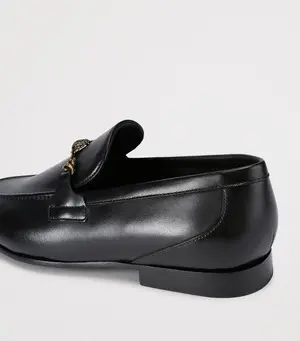Kurt Geiger Leather Alton Loafers With Chain Detail