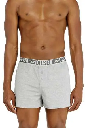DIESEL® Two-pack Boxer Shorts In Stretch Cotton - Grey