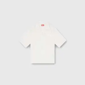 DIESEL® Half-sleeve Shirt In Pinstripe Modal - Multicolor