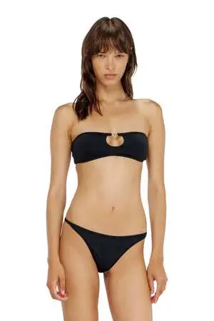 DIESEL® Bandeau Bra With Oval D Detail - Black
