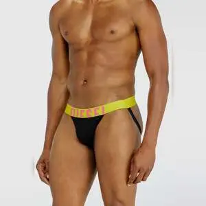 DIESEL® 3-pack Jockstraps With Contrast Waistband - Black